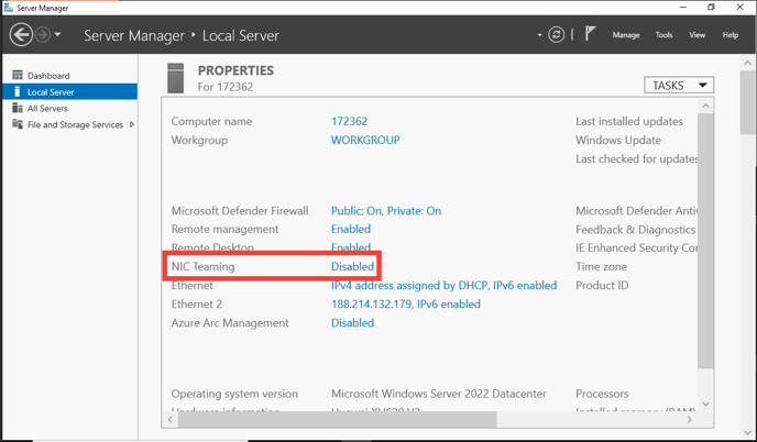 Configuring BOND and VLAN on Windows Server